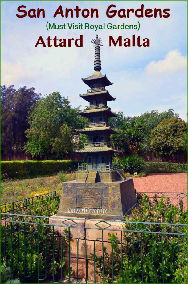 San Anton Gardens Malta (Royal Palace Gardens) - NEXTBITEOFLIFE BLOG
